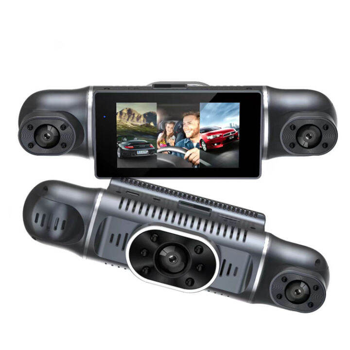 EKLEVA 3 Inch 4 Channel Dash Cam 1080P Camera 4 Way Video Recorder FHD ...