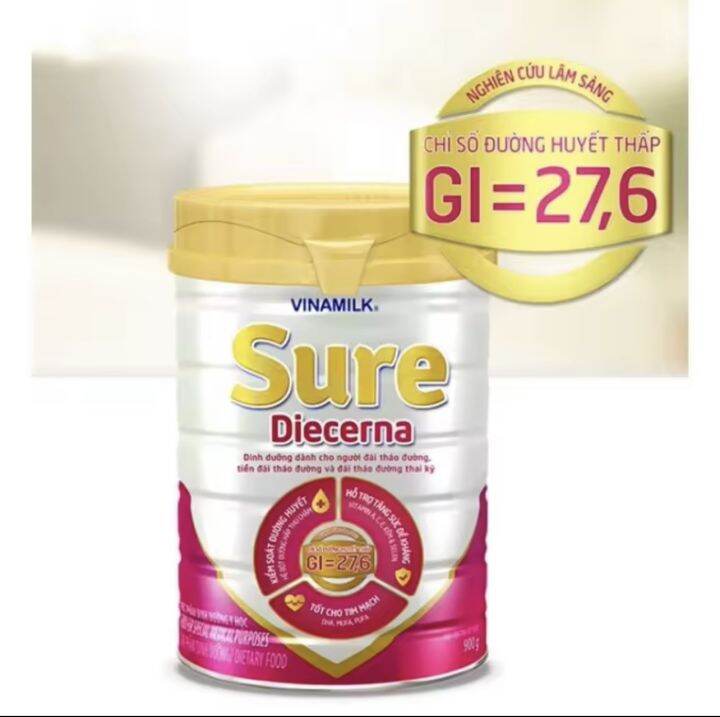 Sữa bột Dành cho người tiểu đường Vinamilk Sure Diecerna 900g | Lazada.vn