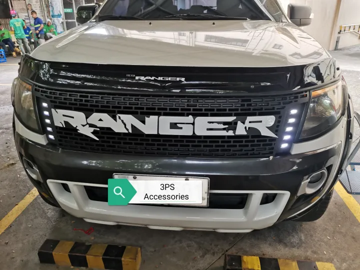 Ford Ranger T6 2013-2015 Front Grill Silver logo with Led | Lazada PH