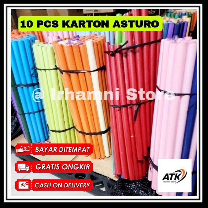 10 Lembar Kertas Karton Asturo warna uk 40 x 60 cm | Lazada Indonesia