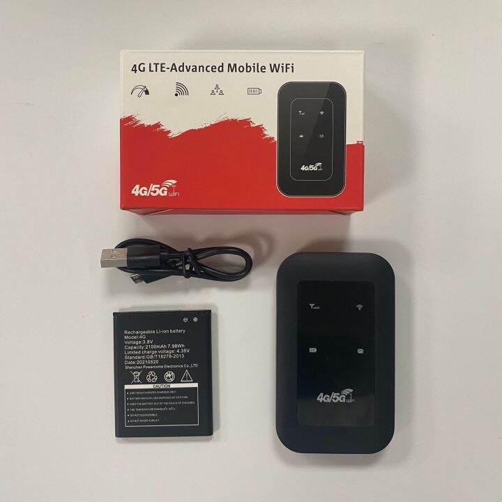Pocket WiFi 4G/5G Pocket WiFi 150Mbps 4G/5G WiFi ใช้ได้ทั้ง AIS DTAC True Cat TOT สีดำ | Lazada ...