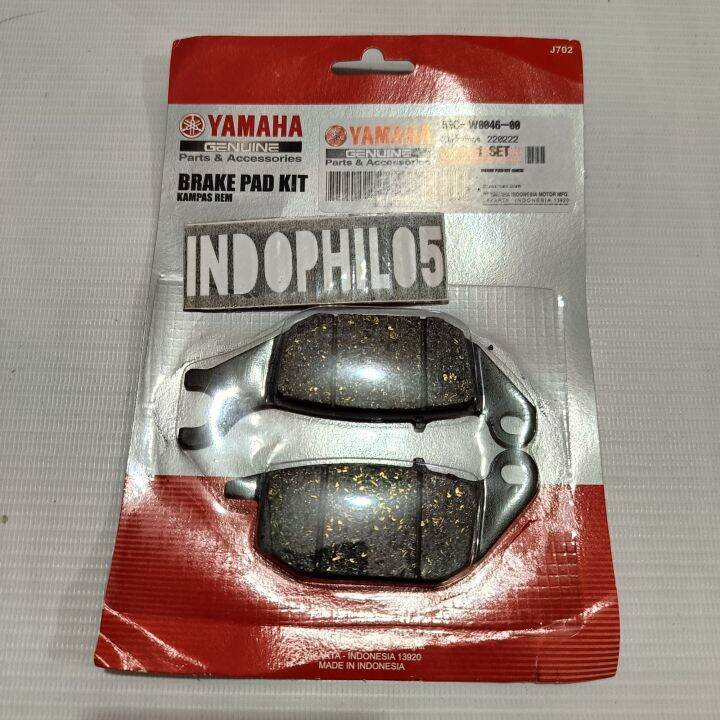 Brake Pad Rear Yamaha R15 V2,TFX150, Sniper 150,Sniper MX135 Genuine ...