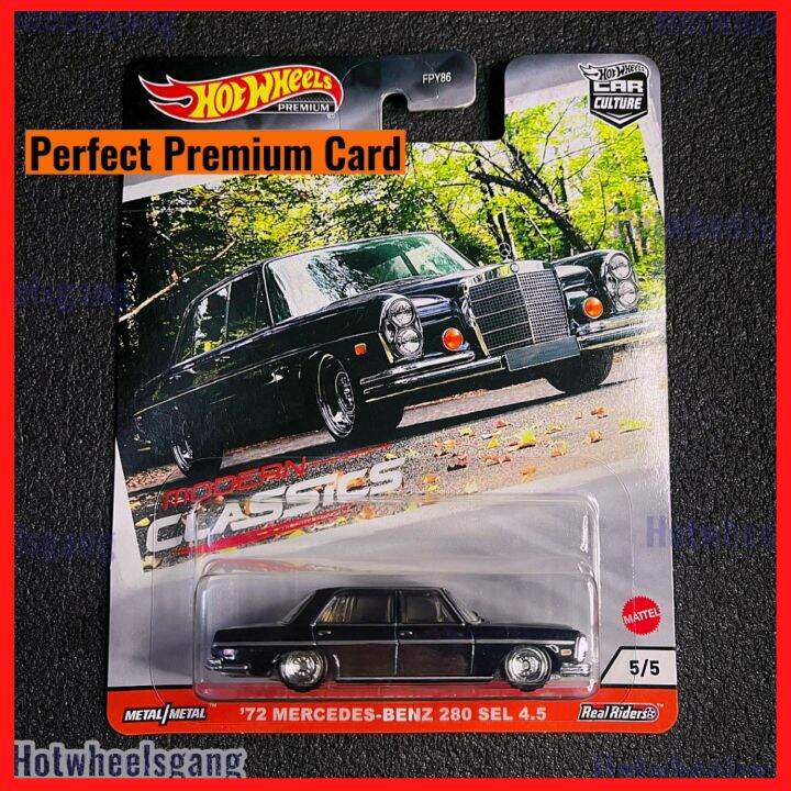 Hot Wheel Mercedes Benz 280 SEL 4.5 1972 1st Edition 2020 Black Premium ...