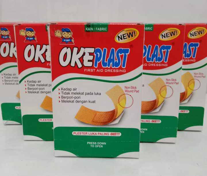 OKEPLAST Plester untuk luka (1 box isi 100 lembar) | Lazada Indonesia
