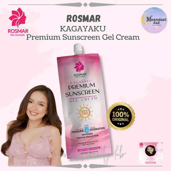 Rosmar Kagayaku Premium Sunscreen Gel Cream | Lazada PH