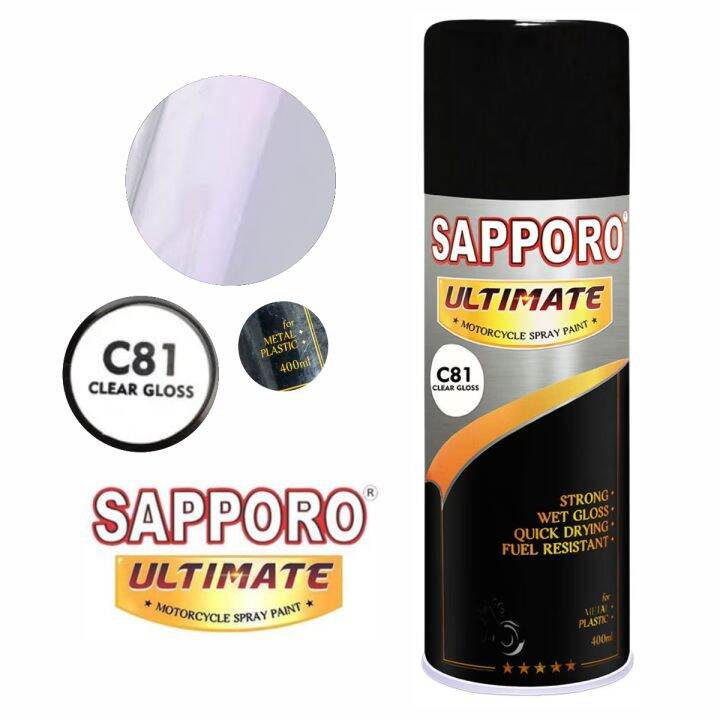 Pilox Sapporo Ultimate Clear Gloss C81 Cat Semprot Pernis Pilok Metal ...