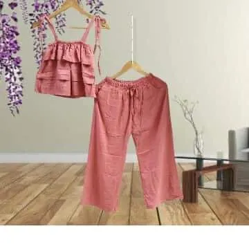 JUDY 3 Layer Ruffles Terno Square Pants | Lazada PH
