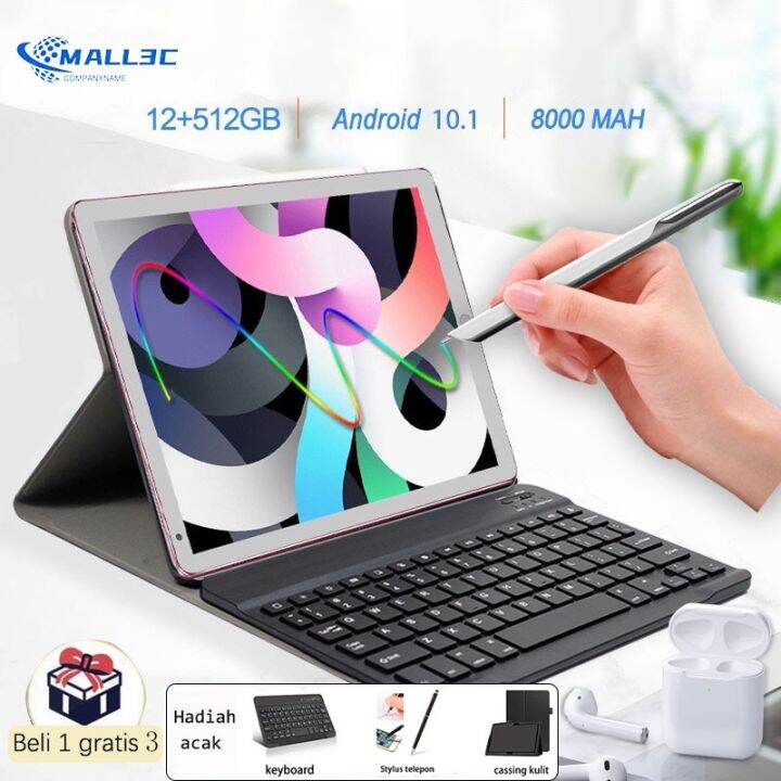 Bisa COD 2023 Asli Galaxy Tab Baru 10.1inch Tablet Gaming Murah Cuci ...