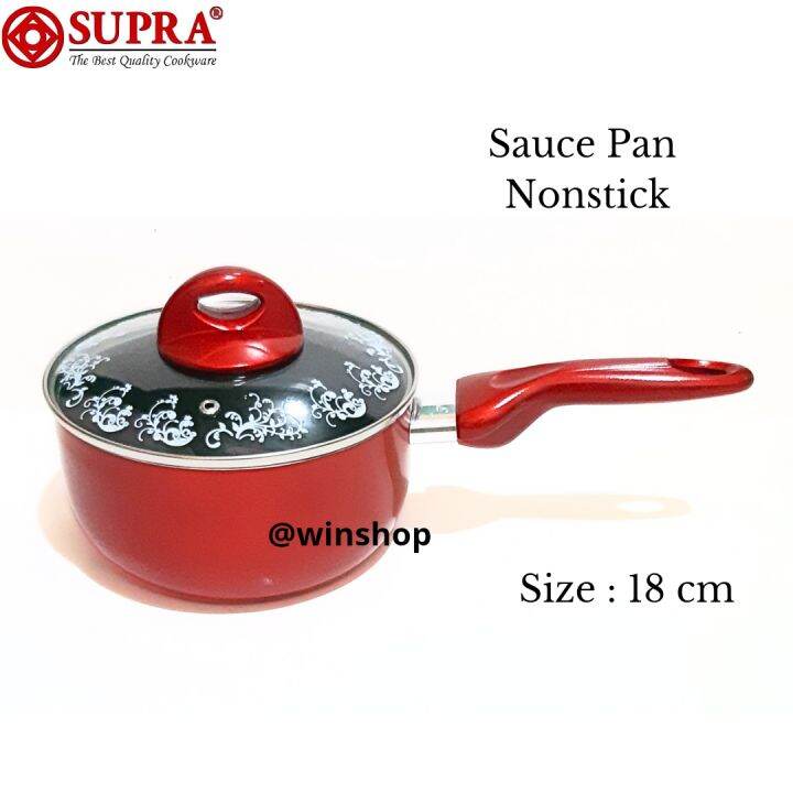 Sauce Pan Supra 18 cm Anti Lengket/Panci Susu Milk Pan Aluminium Teflon ...