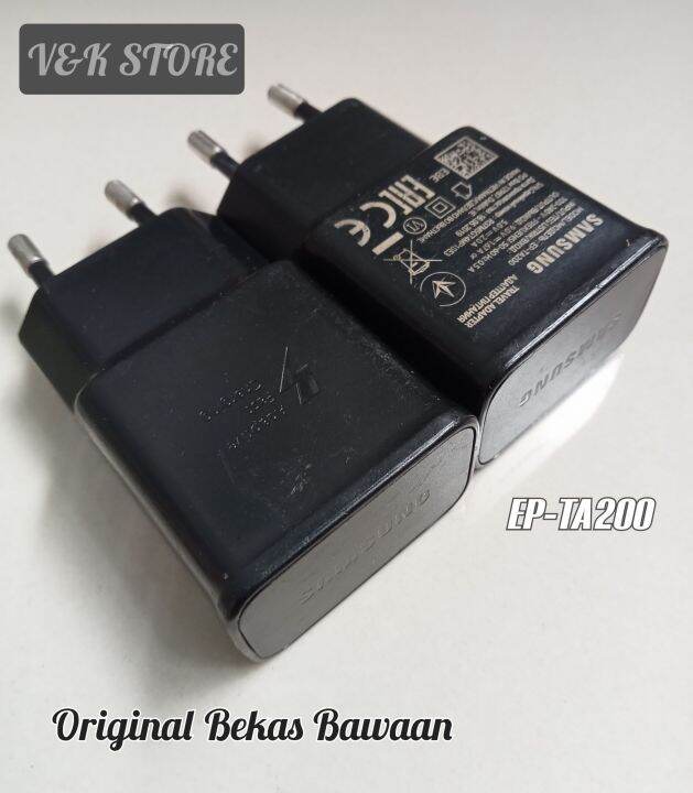 Batok Charger Original 100% Bawaan Hp Samsung Support Fast Charging (EP-TA200) 2A (15 Watt ...