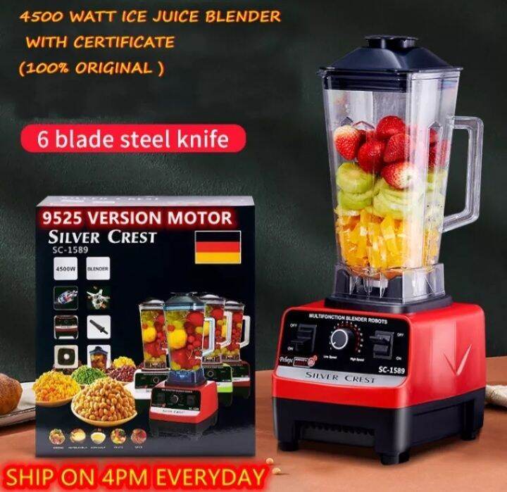 Silver Crest blender High Speed Multi function Fruit Mixer Electric ...