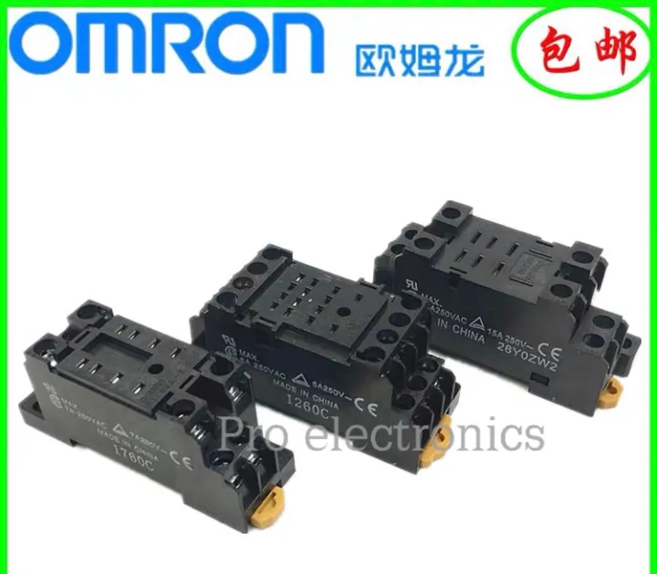 Omron ฐานรีเลย์ PYF08A-E PYF14A-E pTF08A-E ซ็อกเก็ต socket MY2NJ MY4NJ ...
