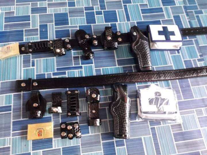 SECURITY GUARD SET BELT WITH (9MM HOLSTER) | Lazada PH