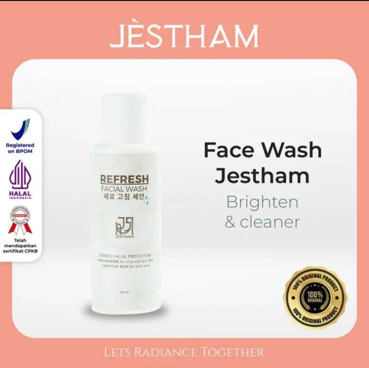 FACIAL WASH JESTHAM ( DOUBLE FACIAL PROTECTION ) SUPER GLOWING READY ...