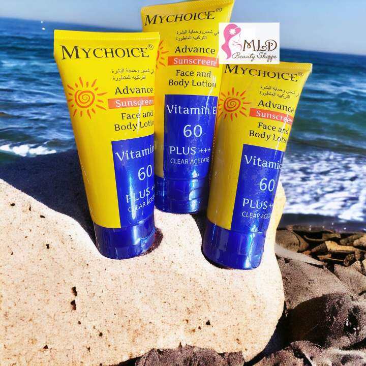 Authentic MYCHOICE Advance Sunblock Face & Body Lotion w/ Vitamin E ...