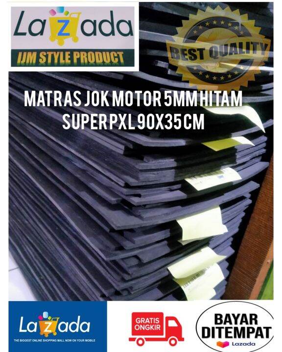 MATRAS JOK MOTOR TEBAL 5 MM HITAM SUPER / KUALITAS TERBAIK / MODIFIKASI ...
