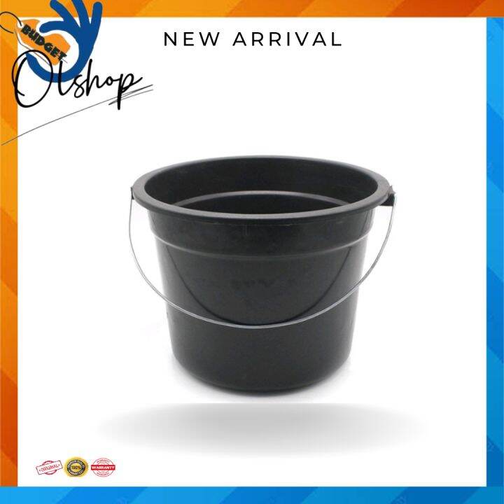 Budget Shop Black Pail Timba with Handle 2.5 Liter / 4 galloon / 6 ...