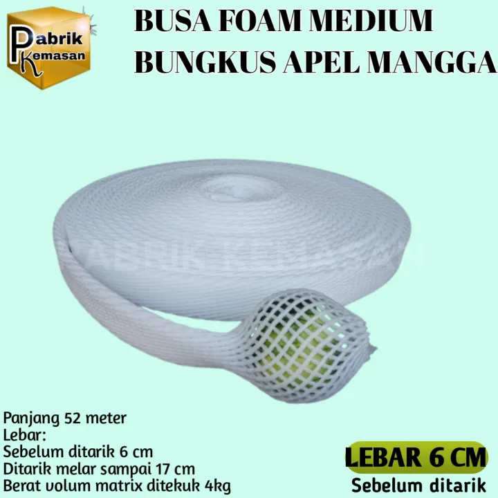 FOAM NET APEL PIR MANGGA JARING BUAH KEMASAN BUSA BUNGKUS BUAH POLYNET ...