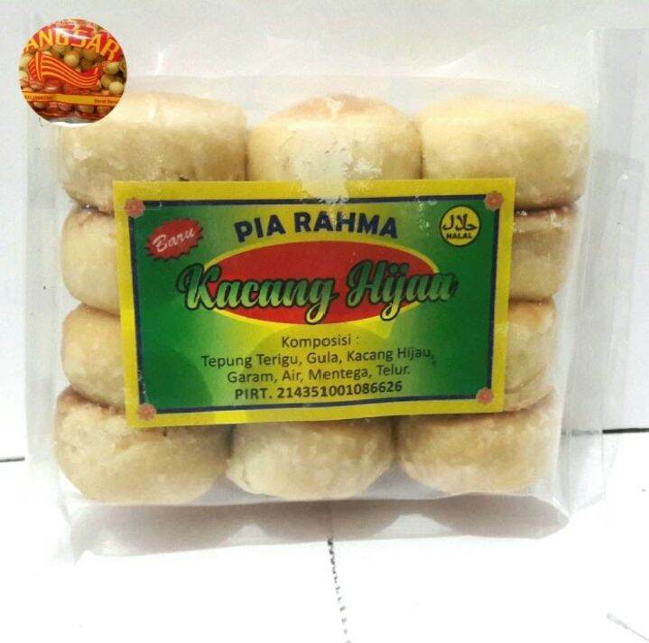rahma camilan roti pia isi kacang hijau isi 12 pcs | Lazada Indonesia