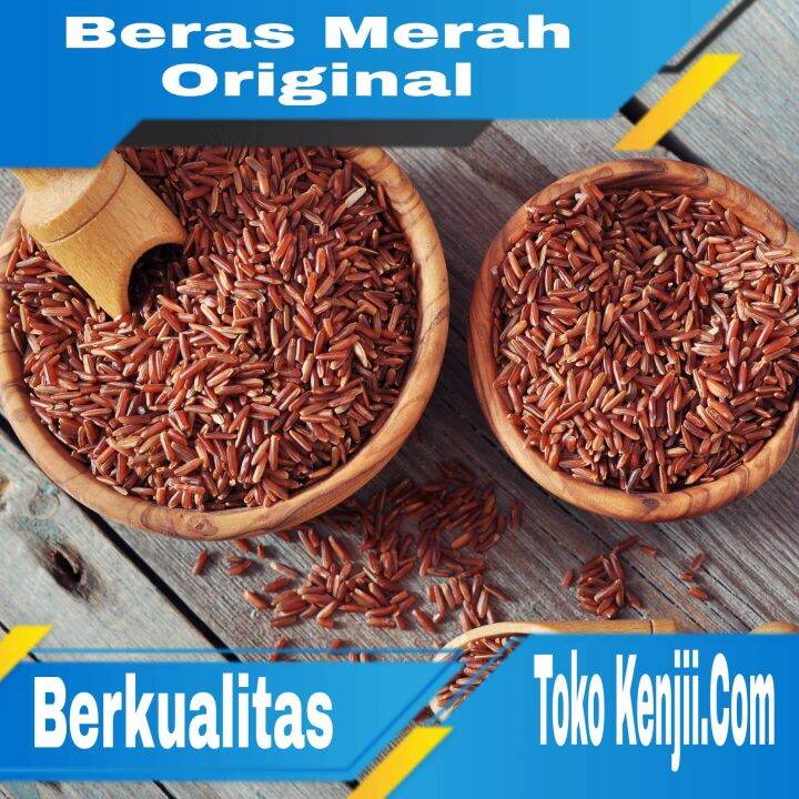 Benih padi beras merah super 2 Kg Bibit padi beras merah pulen | Lazada ...
