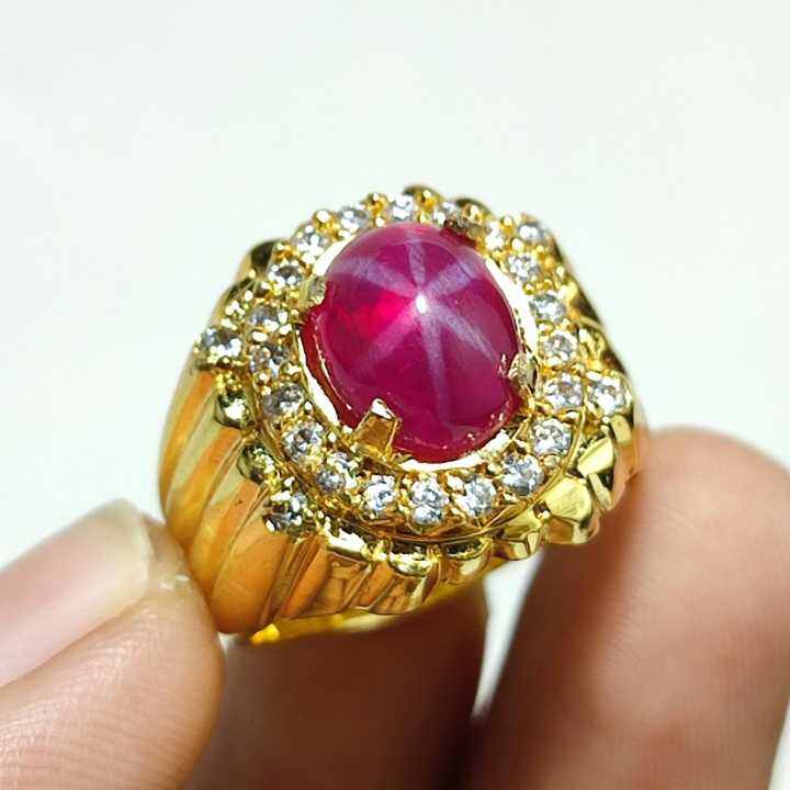 BATU RUBY AMERICAN STAR ASLI BANGKOK KEKERASAN 9 MOHS TOP QUALITY SIAP PAKAI | Lazada Indonesia