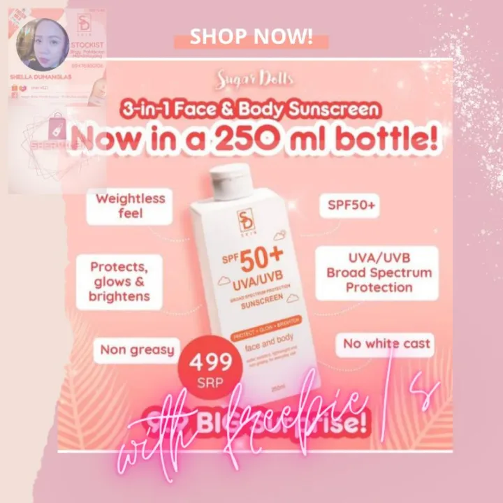 SUGAR DOLLS || SUNSCREEN 250ML | Lazada PH