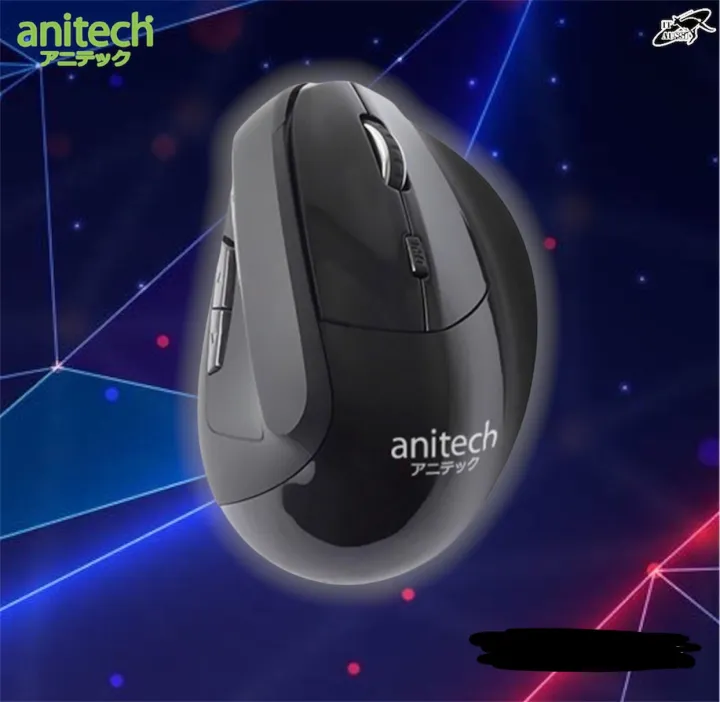 เม้าส์ไร้สายเพื่อสุขภาพ ANITECH W225 WIRELESS VERTICAL MOUSE | Lazada.co.th