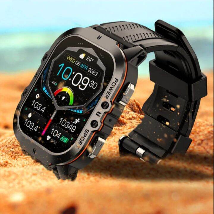 MAFAM 【💓Best Picks】 C26 Men's Smartwatch Outdoor Hiking/Running ...