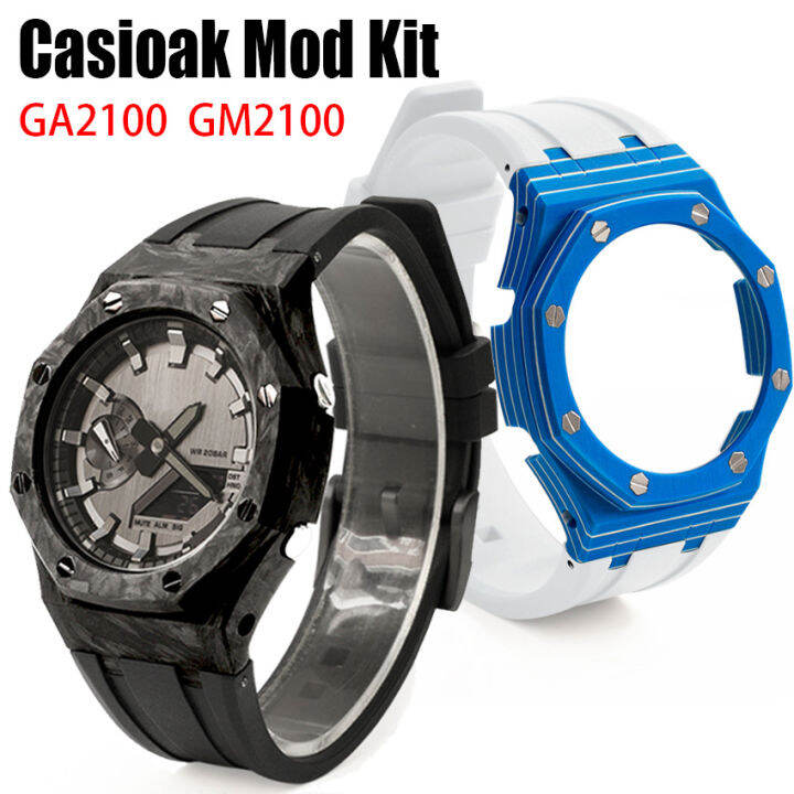 GA2100 Carbon Fiber Modification Kit for Casioak GA-2100 GM-2100 Carbon ...