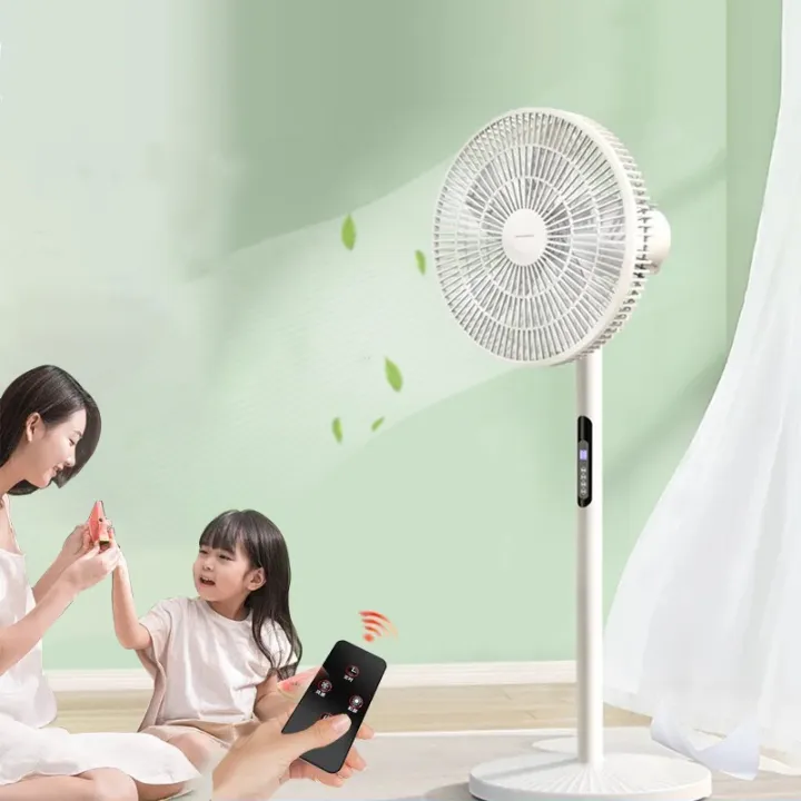 Electric Fan 16 Inch Household Remote Control Led Touch Screen Mute ...