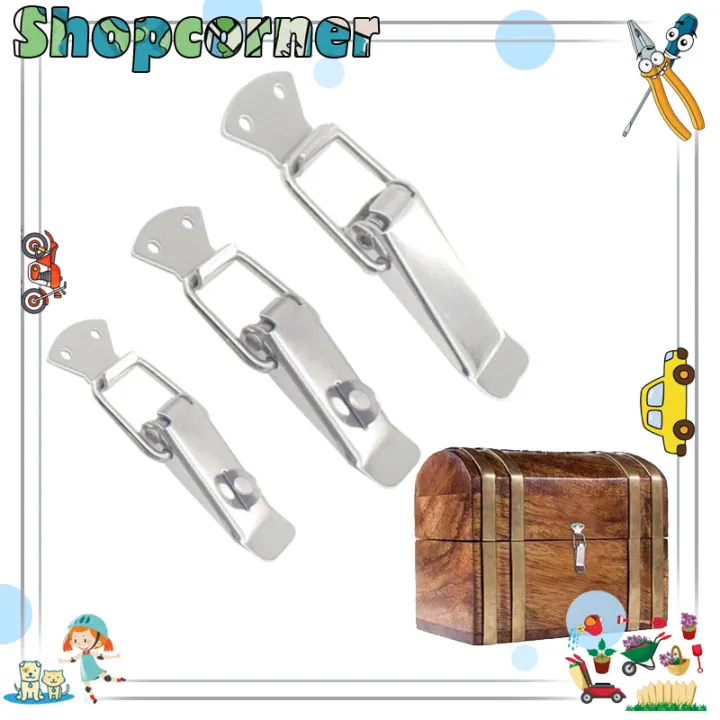 Isi 2 Kaitan Koper Overval Kunci Kait Peti Stainless Pengait Kaitan ...