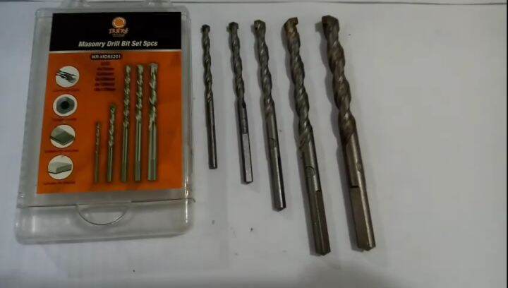 (BGH) Matabor Tembok Beton/ Masonry Drill Bit set 5pcs | Lazada Indonesia