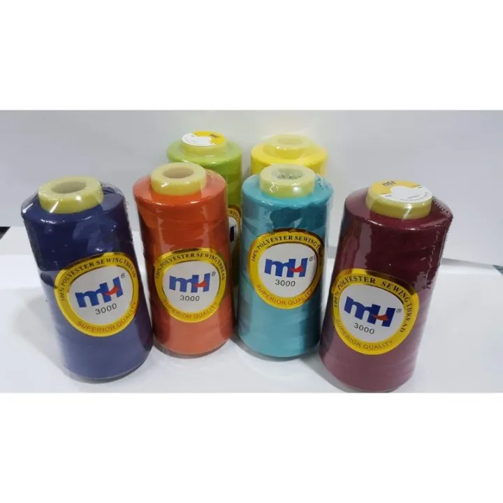 MH Polyester Thread (3000mts) - (White and Colored) | Lazada PH
