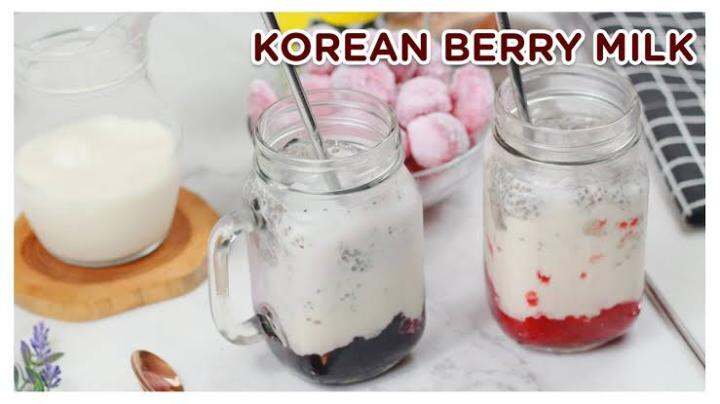 Topping Minuman Korea Berry Milk Premium 200gram Rasa Blueberry dan ...