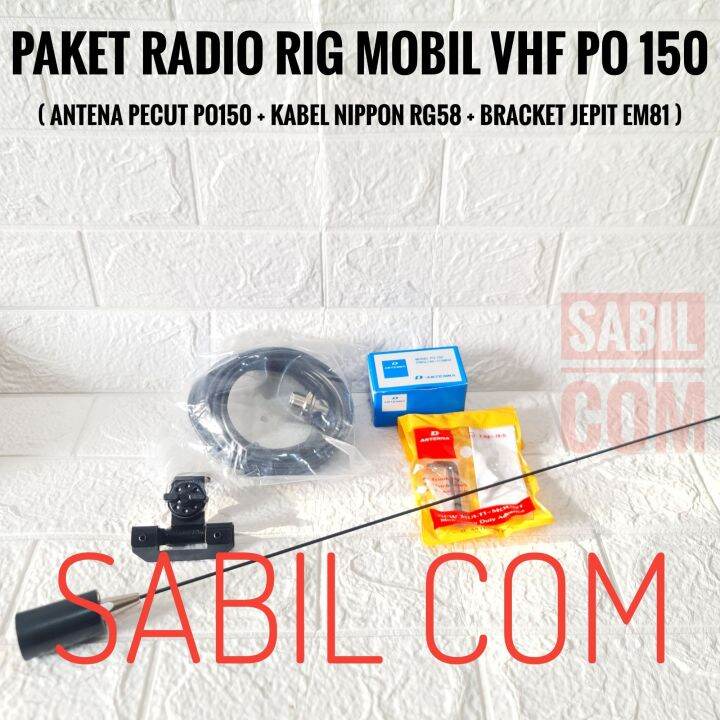 PAKET ANTENA RADIO RIG MOBIL VHF ICOM MOTOROLA ANTENNA MOBIL VHF PO150 PECUT LARSEN / ANTENNA ...