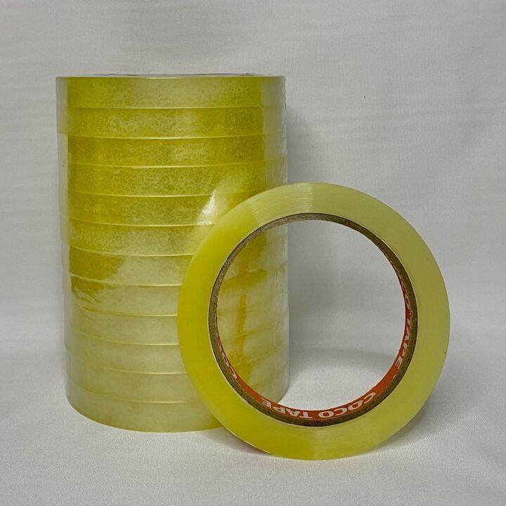 Isolasi Bening 12mm x 100 yard x 45 mc | Lazada Indonesia