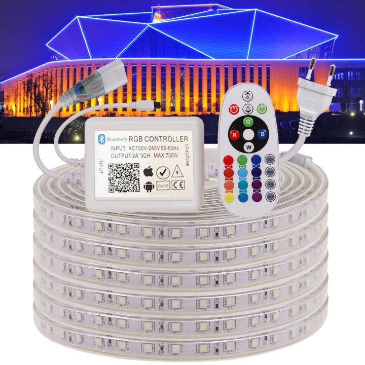 【รับประกัน1ปี】5/10/15/20/30 LED RGB Strip Light IP67 ไฟ LED เทปยืดหยุ่น ...
