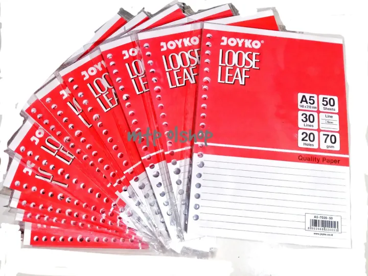 Kertas Binder Loose Leaf Joyko A5 isi 50 Lembar | Lazada Indonesia