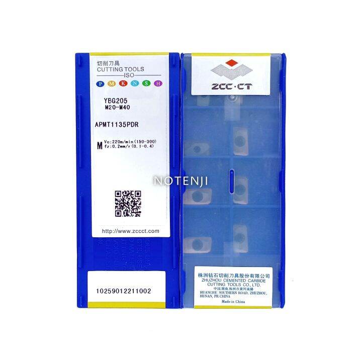 Apmt Carbide Insert Apmt11 Pahat Milling Sisipan APMT1135 PDR YBG205 Zcc.ct (10 Pcs/Pack ...