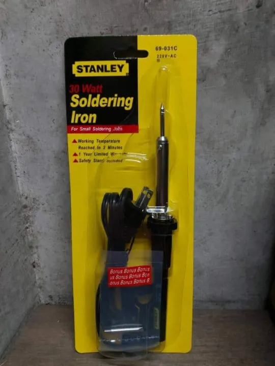 STANLEY SOLDERING IRON 229V POINTED TIPS #69-031. 30 WATTS | Lazada PH