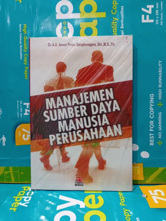 Buku MANAJEMEN SUMBER DAYA MANUSIA PERUSAHAAN. BY. DR. AA. ANWAR PRABU MANGKUNEGARA | Lazada ...