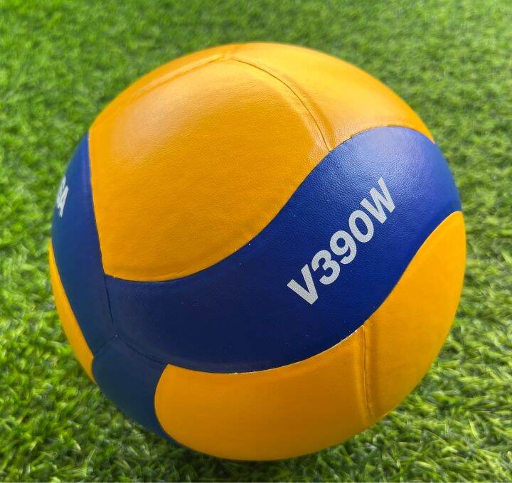 วอลเลย์บอล Mikasa V390W PVC หนังอัด ดีไซน์ใหม่ รับประกันของแท้ 100% ฟรี ...