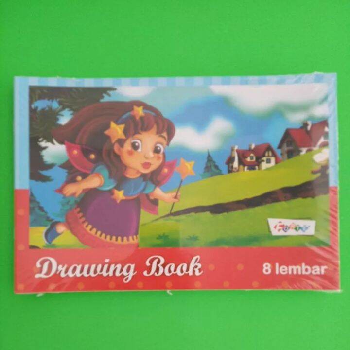 Buku Gambar / Drawing Book FORTE Ukuran A4 Motif Kartun 1 pak isi 10 ...