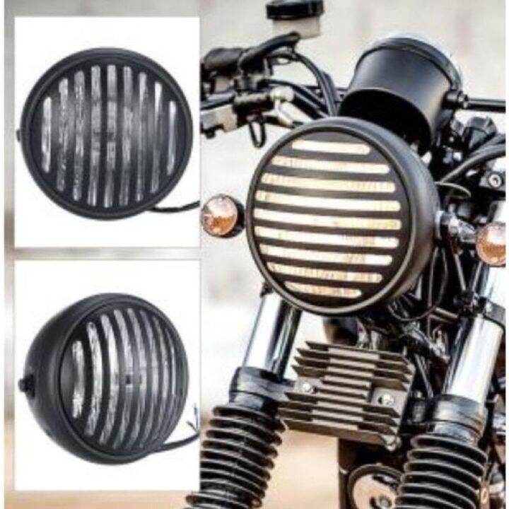 Lampu Depan Bulat Ride It Model Garis 7 Inch Universal Motor Costum ...