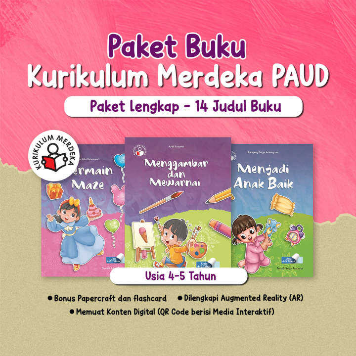 Buku Paud TK kurikulum merdeka Paket A Lengkap Intan pariwara | Lazada Indonesia