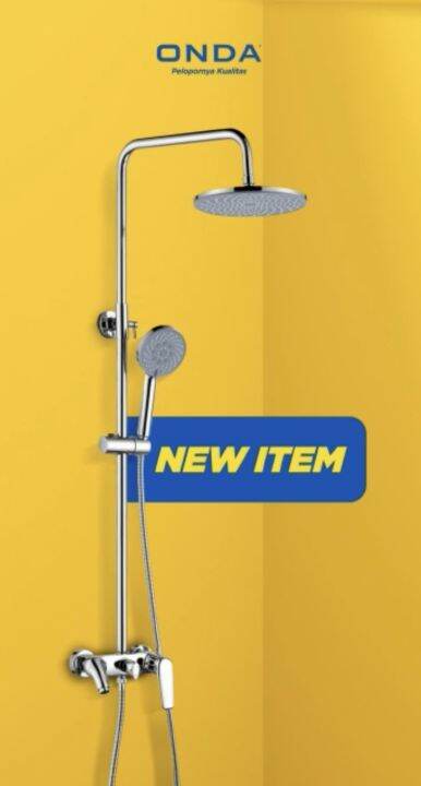 Rain Shower / Shower tiang Set kran panas dingin R Fres ONDA | Lazada Indonesia