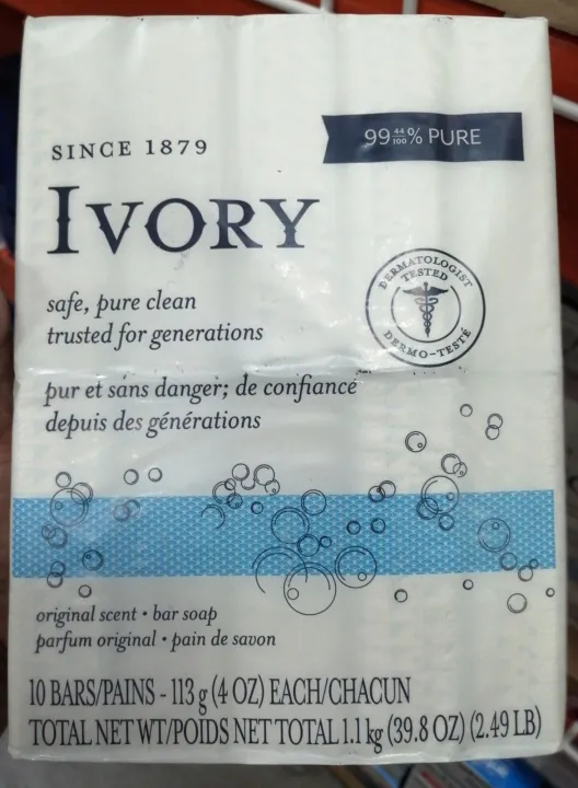 Ivory Original Bar Soap (10 bars x 4 oz) | Lazada PH