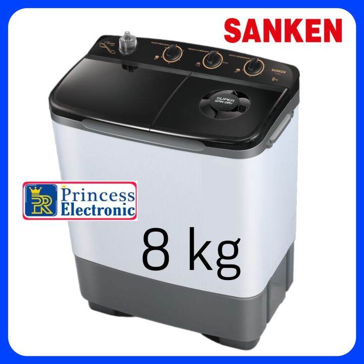 Mesin cuci Sanken 2 Tabung 8 kg Low watt | Lazada Indonesia