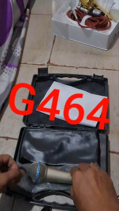 G464 SHURE KOPER BOX KTV LIVE MIC KABEL BESI KARAOKE LEGENDARY DYNAMIC MIKROPON MIK MICROPHONE ...