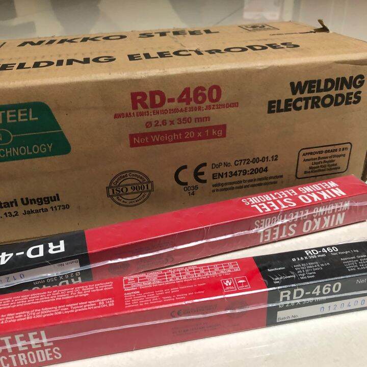 1 KG KAWAT LAS RD-460 UKURAN 2.6 X 350 MM NIKKO STEEL ECER | Lazada Indonesia